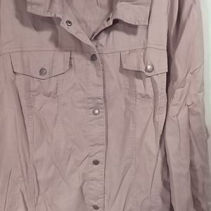 torrid | Jackets & Coats | Torrid Twill Pink Trucker Jacket Size 5x ...